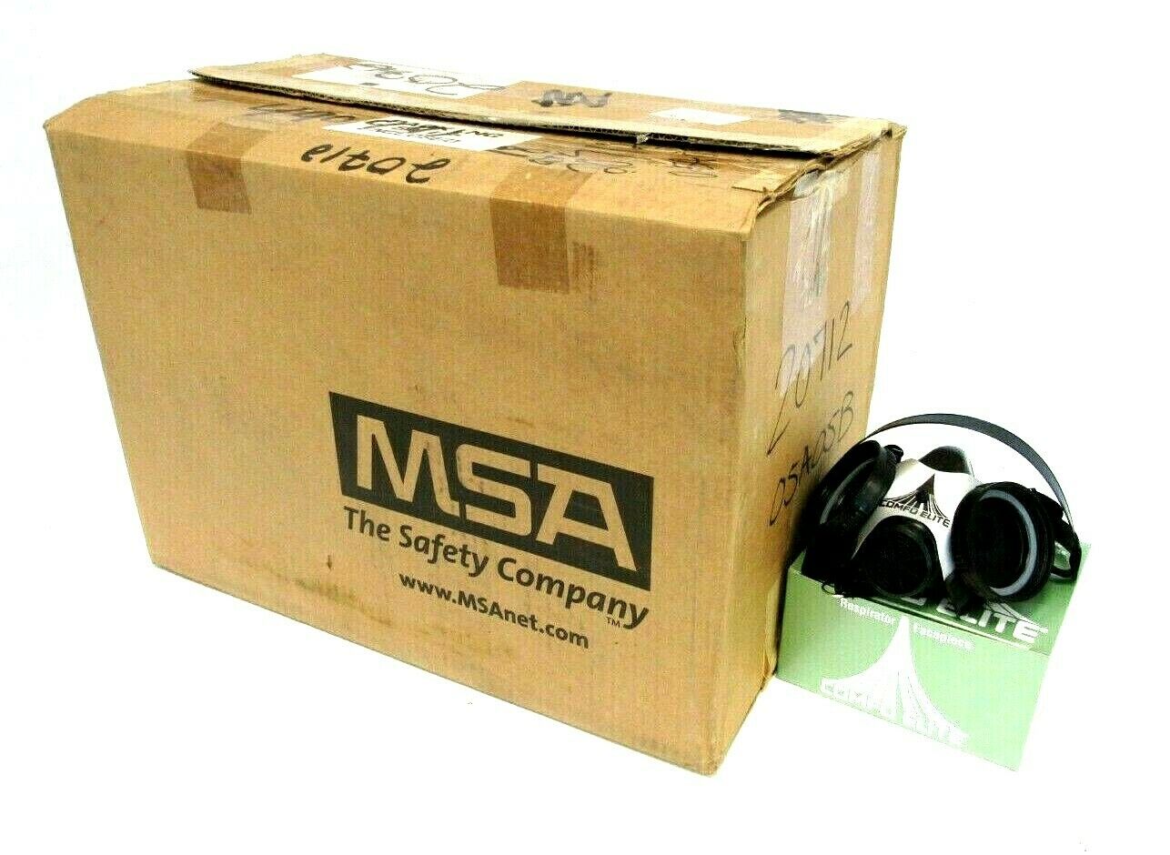 NEW BOX OF 18 MSA 490491 COMFO ELITE HALF MASK RESPIRATOR MEDIUM - SB ...