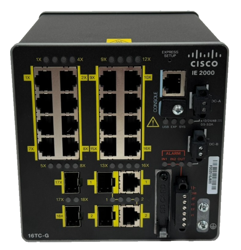 NEW CISCO IE-2000-16TC-G-E V01 ETHERNET SWITCH IE 2000 - SB Industrial ...