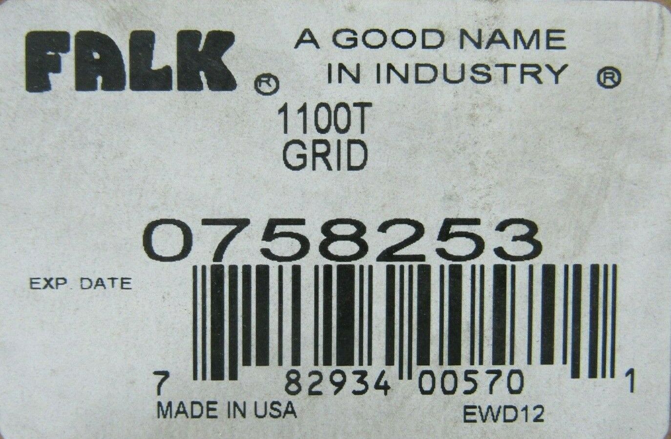 NEW FALK 0758253 GRID 1100T - SB Industrial Supply, Inc.