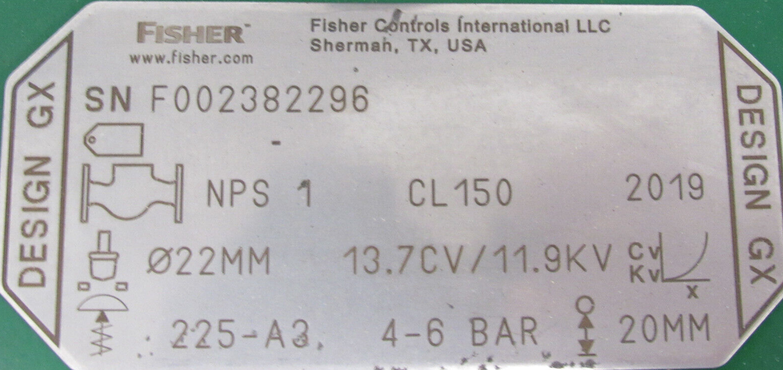 NEW FISHER NPS-1-GX CONTROL VALVE 2" NPS1GX - SB Industrial Supply, Inc.