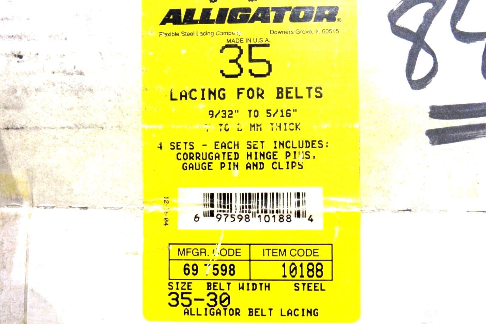 NEW FLEXCO ALLIGATOR 35 BELT LACING 9/32" TO 5/16" 69-7598 - SB ...