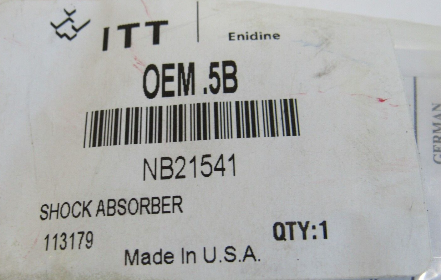 NEW ITT ENIDINE NB21541 SHOCK ABSORBER OEM.5B - SB Industrial Supply, Inc.