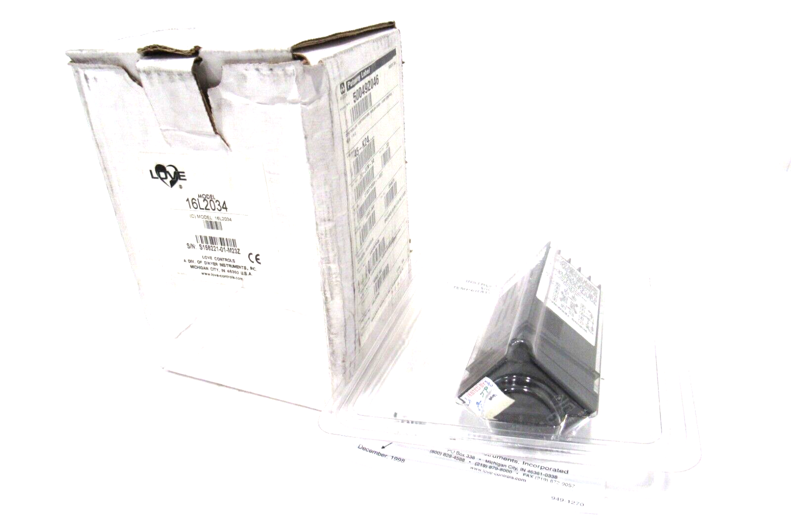 NEW LOVE CONTROLS 16L2034 TEMPERATURE CONTROLLER - SB Industrial Supply ...