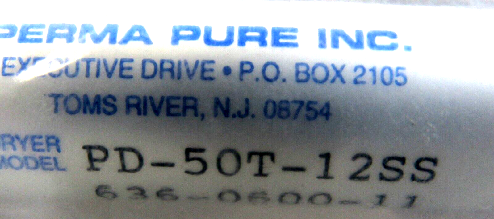 NEW PERMA PURE INC. PD-50T-12SS DRYER PD50T12SS - SB Industrial Supply ...