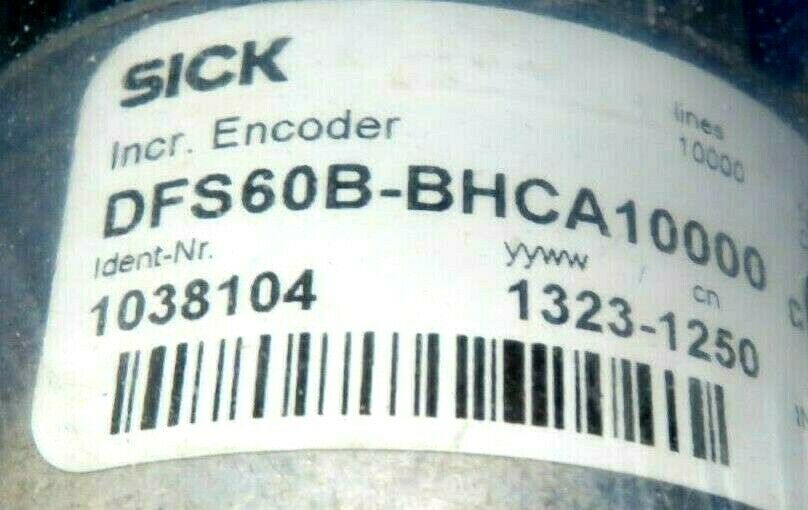 NEW SICK DFS60B-BHCA10000 INCREMENTAL ENCODER 10-32 V 15MM SHAFT ...