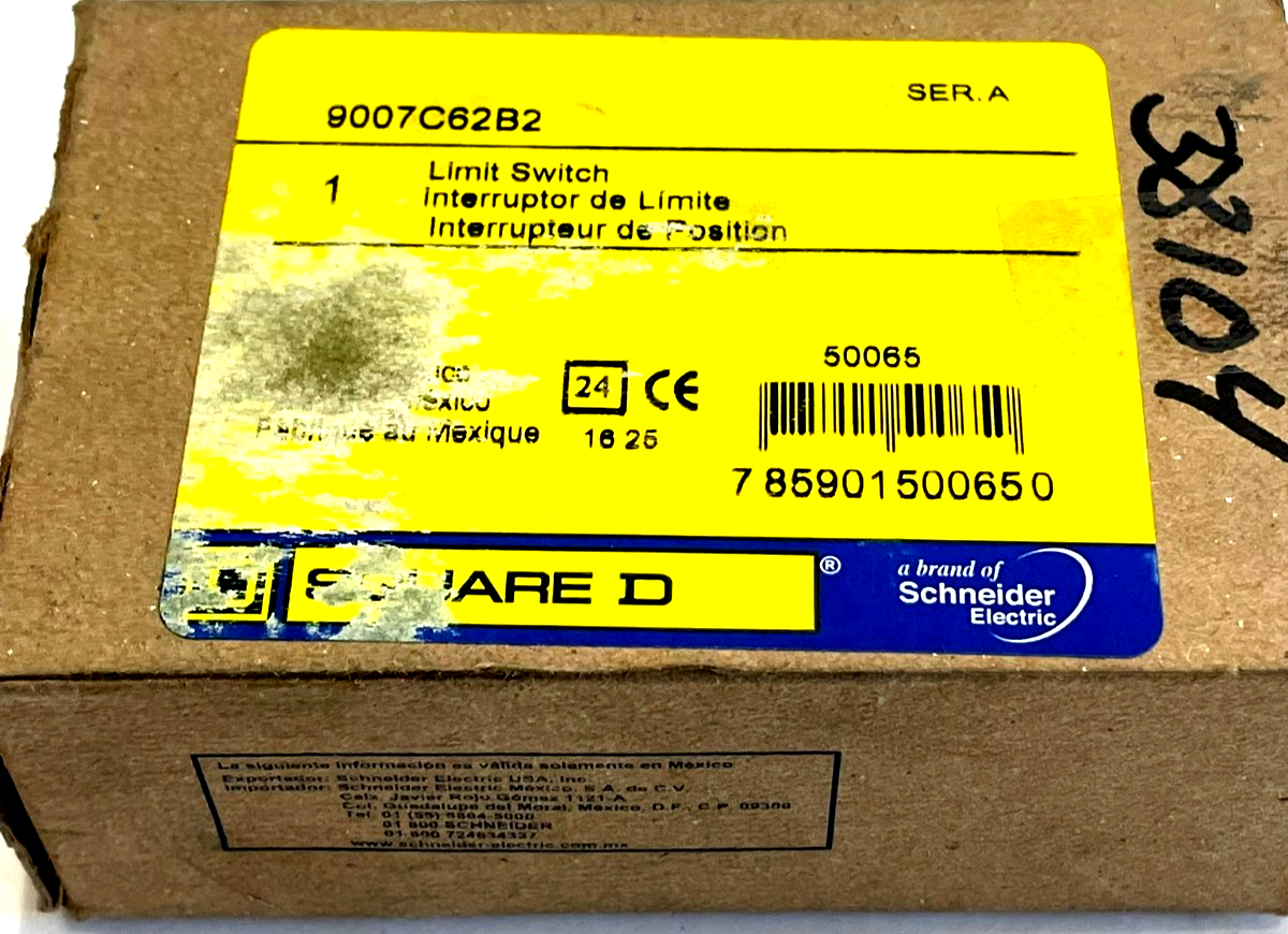 NEW SQUARE D 9007-C62B2 LIMIT SWITCH SER. A 9007C62B2 - SB Industrial ...