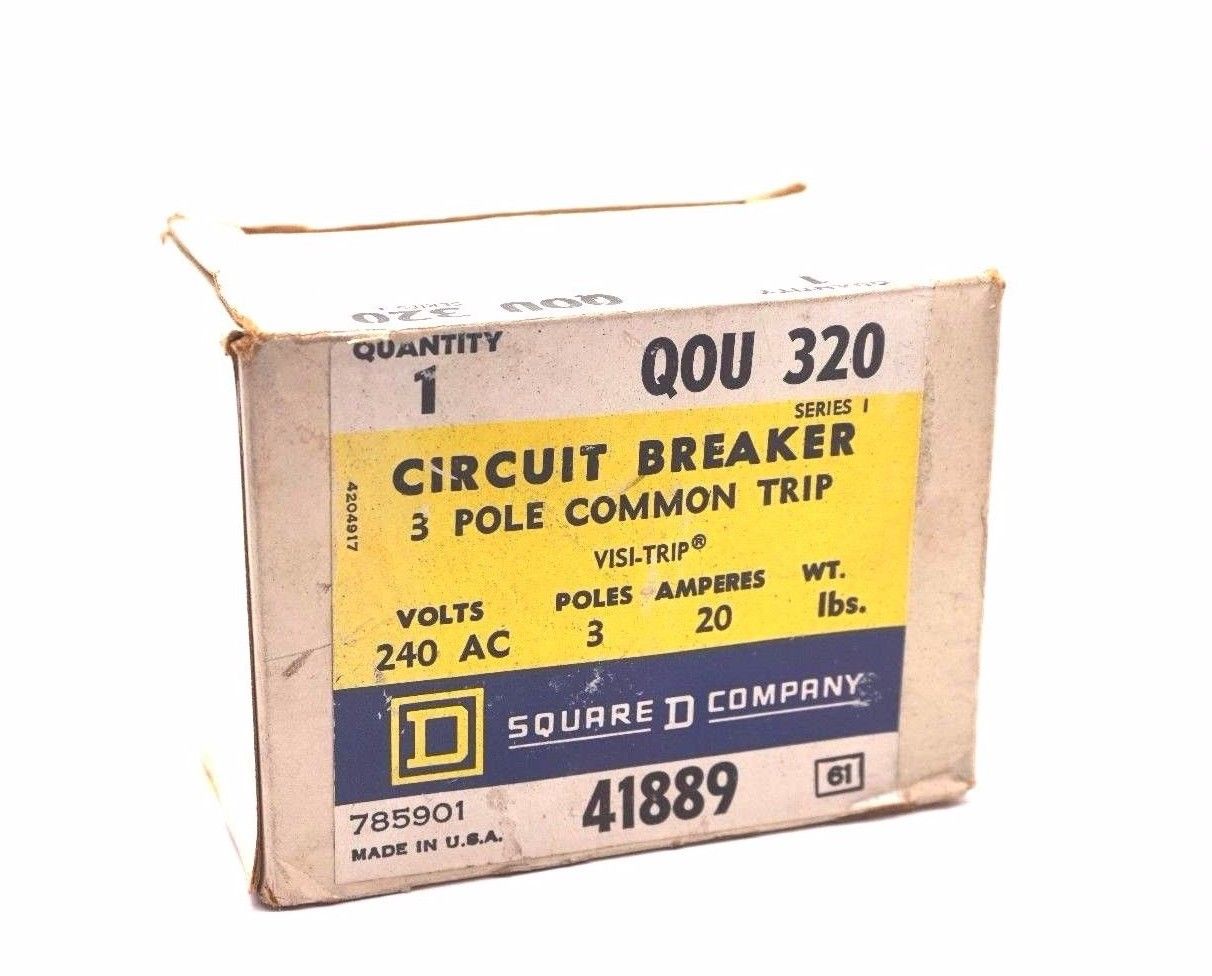 NEW SQUARE D QOU-320 CIRCUIT BREAKER SER.I QOU320 - SB Industrial ...