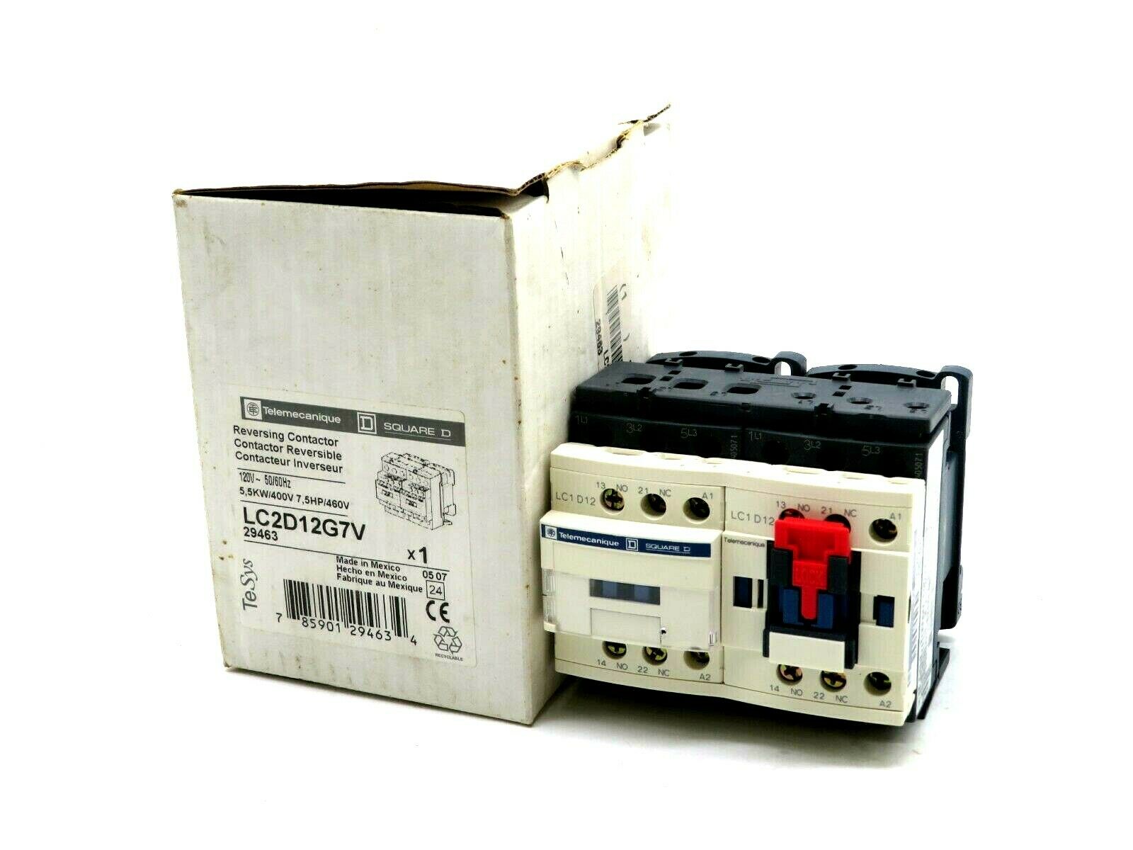 NEW SQUARE D TELEMECANIQUE LC2D12G7V REVERSING CONTACTOR - SB ...