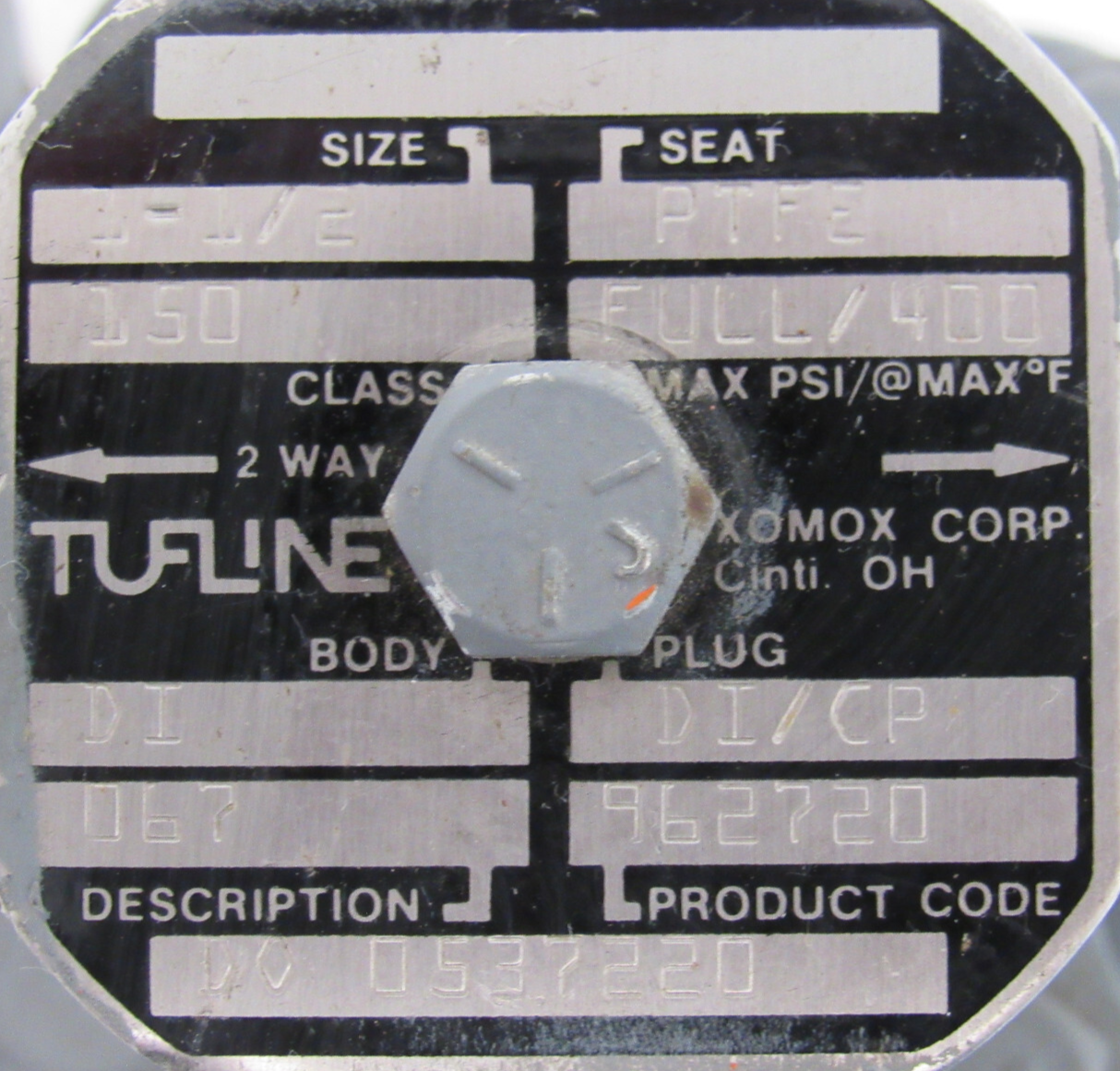 NEW TUFLINE 962720 VALVE 1-1/2" - SB Industrial Supply, Inc.