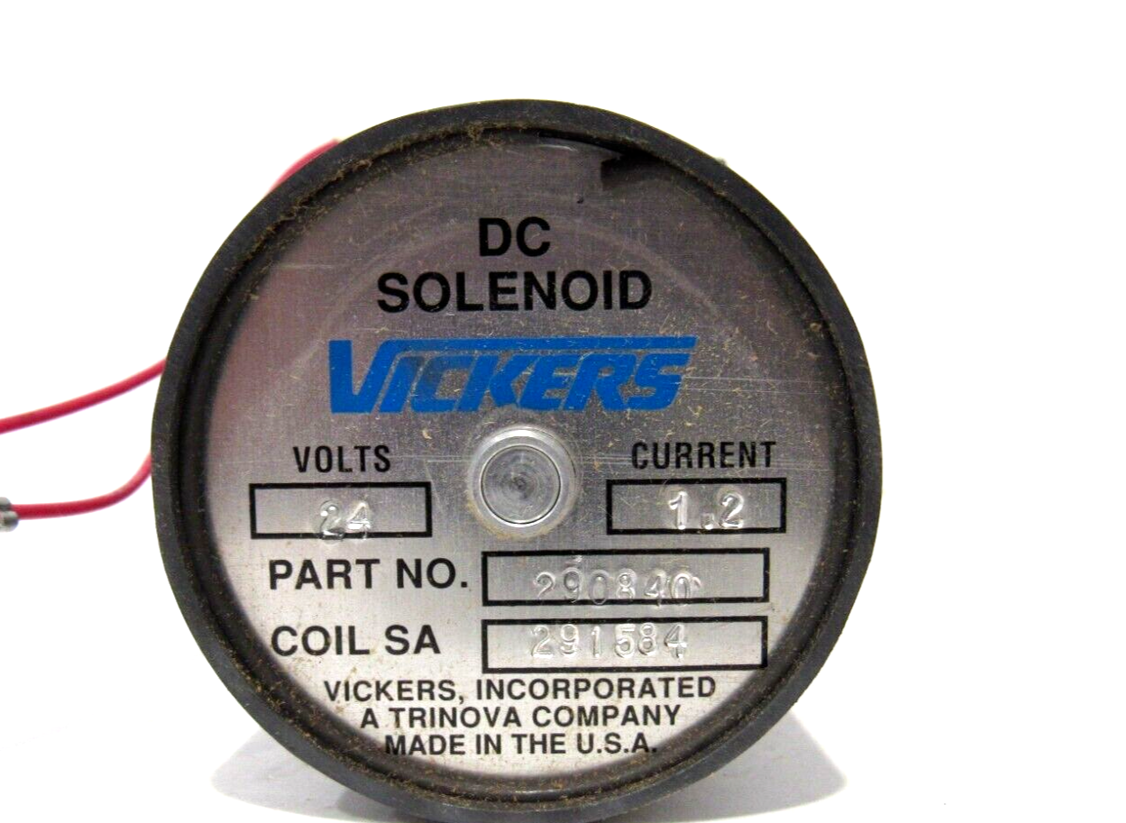 NEW VICKERS 290840 SOLENOID COIL 24VDC - SB Industrial Supply, Inc.