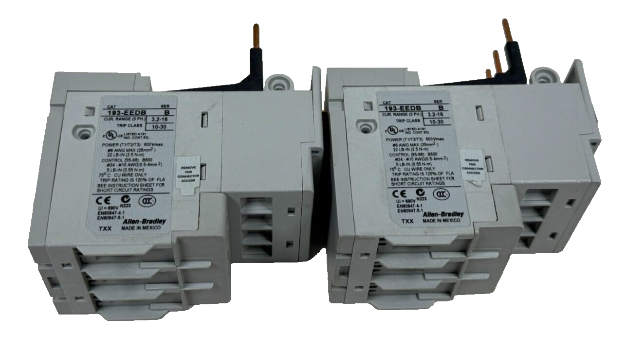 LOT OF 2 193-EEDB OVERLOAD RELAYS SER. B PRE-OWNED USED SURPLUS - SB Industrial Supply, Inc.