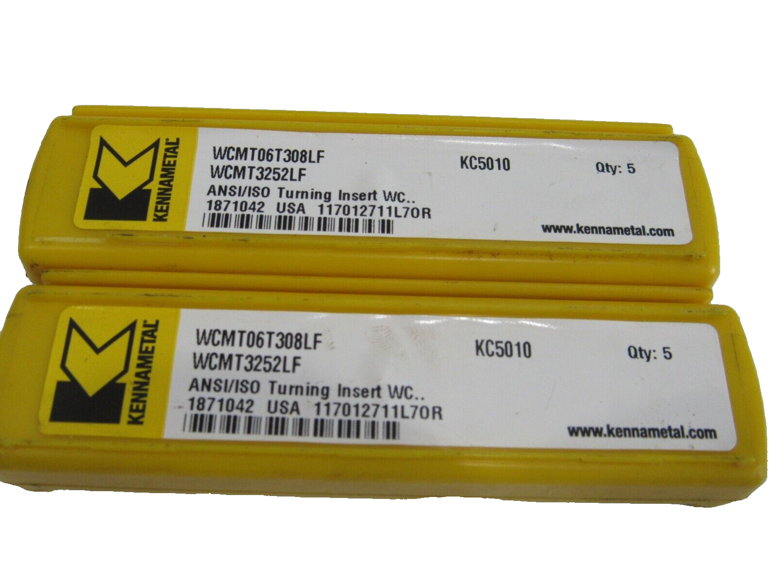 NEW 10 PCS. KENNAMETAL WCMT06T308LF TURNING INSERTS - SB Industrial ...