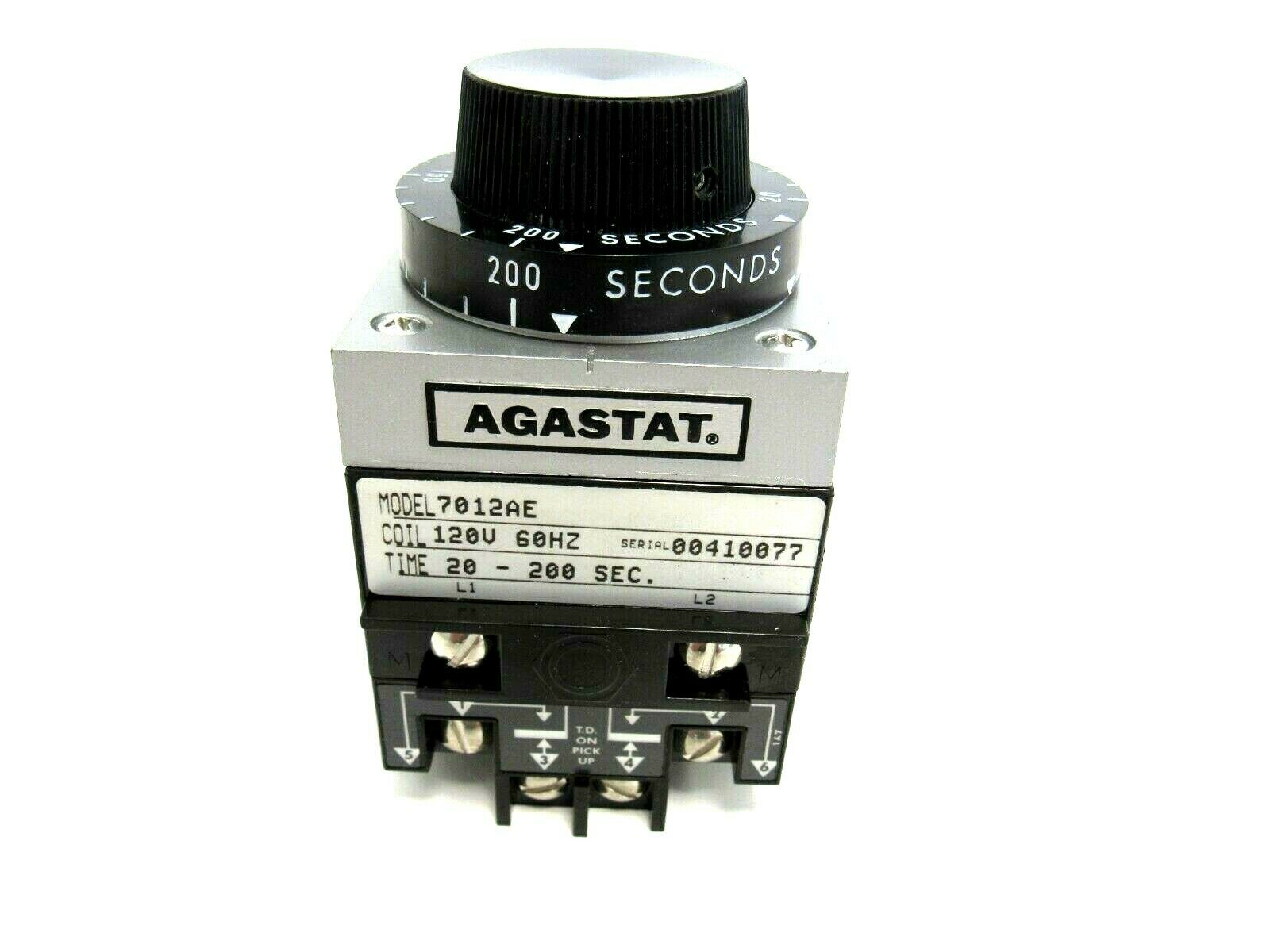 NEW AGASTAT 7012AE TIMING RELAY 20-200 SEC - SB Industrial Supply, Inc.
