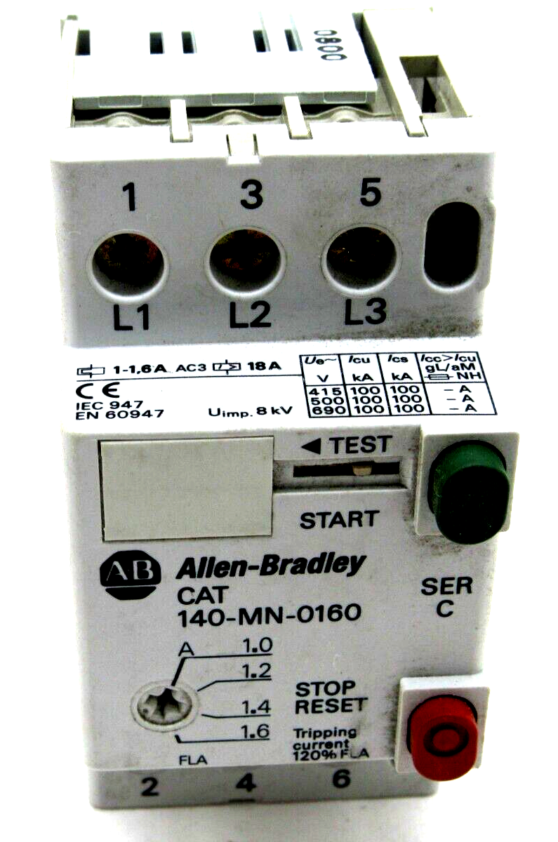 NEW ALLEN BRADLEY 140-MN-0160 MOTOR STARTER SERIES C 140MN0160 - SB ...