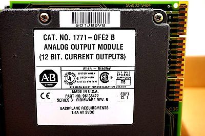 NEW ALLEN BRADLEY 1771-OFE2 OUTPUT MODULE SER.B 1771OFE2 - SB ...
