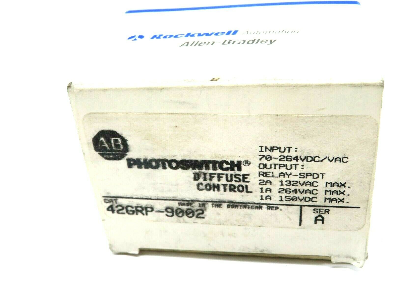NEW ALLEN BRADLEY 42GRP-9002 DIFFUSE CONTROL SENSOR 42GRP9002 - SB ...