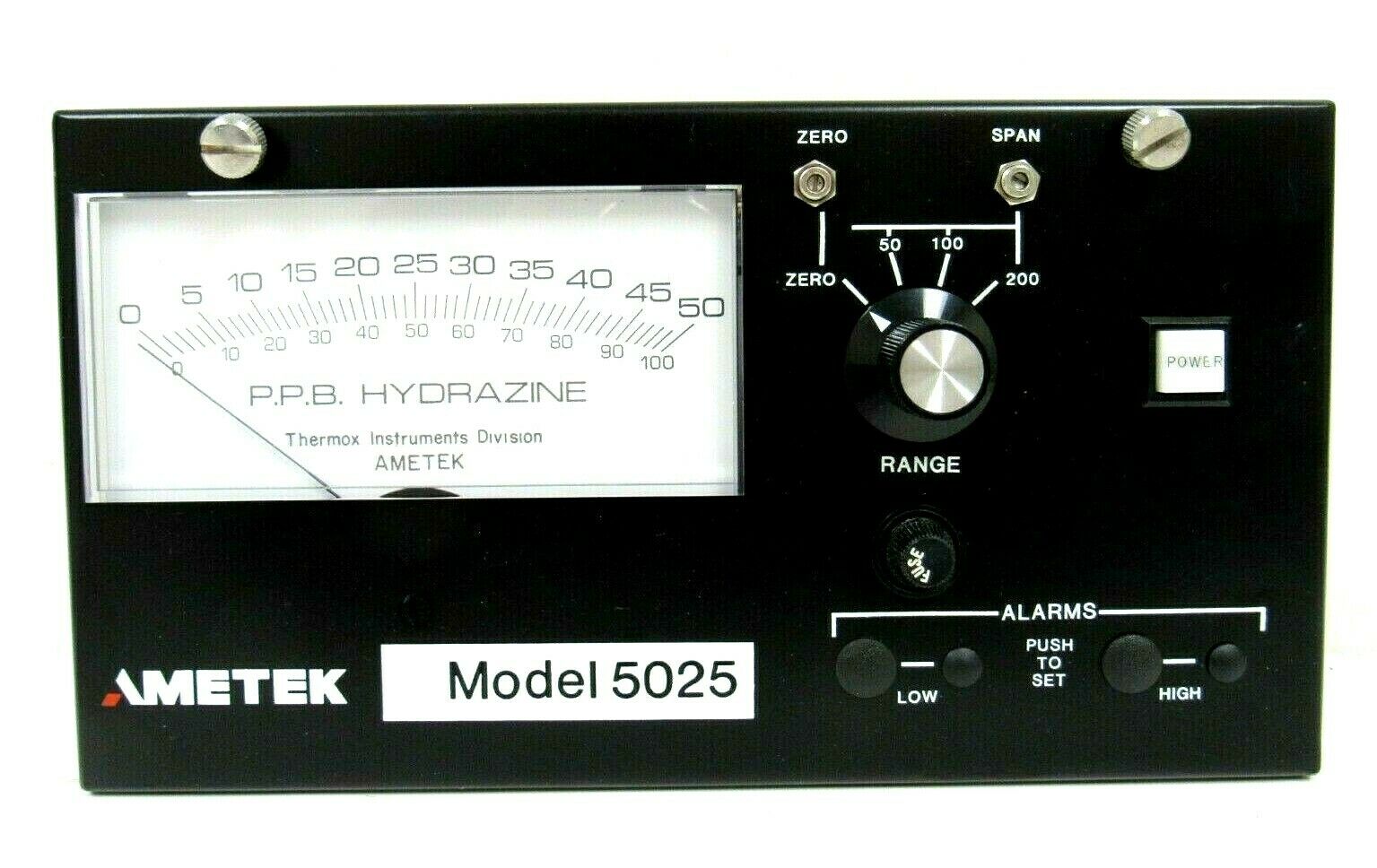 NEW AMETEK 5025 HYDRAZINE METER PANEL - SB Industrial Supply, Inc.