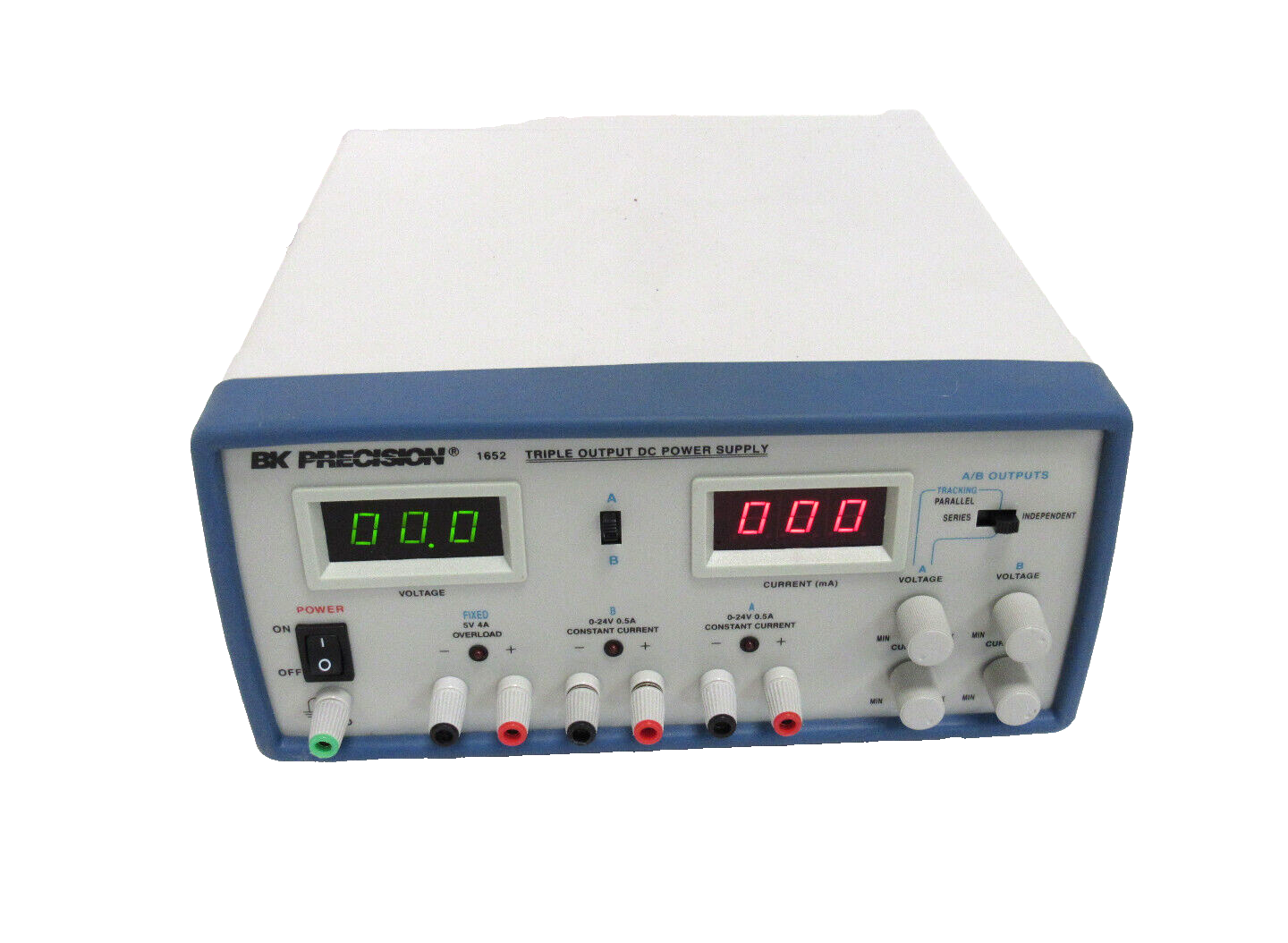 NEW BK PRECISION 1652 TRIPLE OUTPUT DIGITAL DISPLAY DC POWER SUPPLY ...
