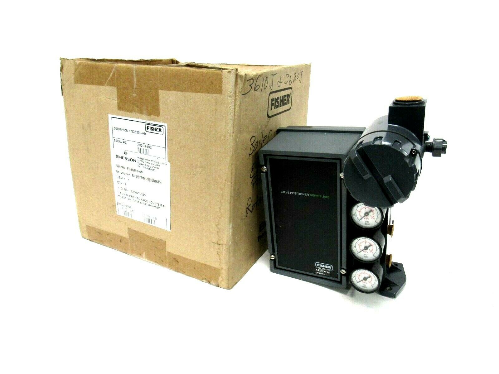 NEW FISHER FS3620J-A9 VALVE POSITIONER 3622 FS3620JA9 - SB Industrial ...