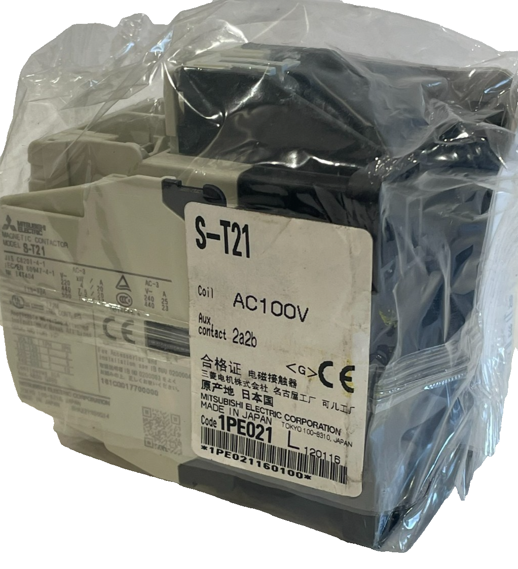 NEW MITSUBISHI S-T21 CONTACTOR 100V ST21 - SB Industrial Supply, Inc.