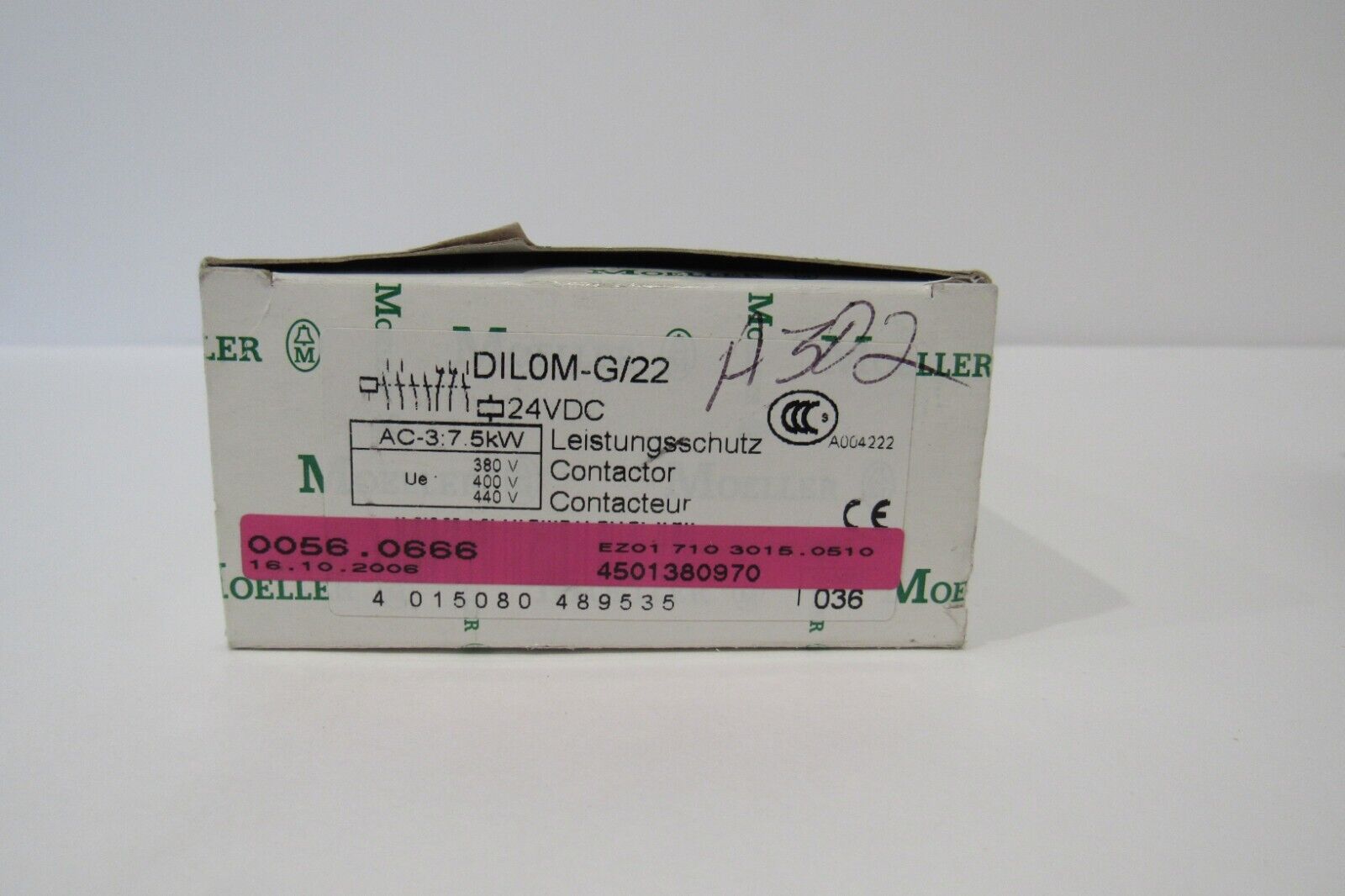 NEW MOELLER DIL0M-G/22 CONTACTOR 24VDC DIL0MG22 - SB Industrial Supply ...