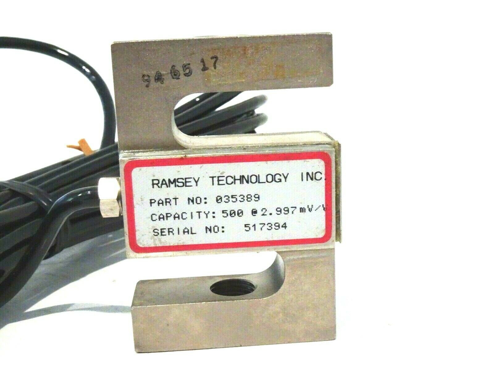 NEW RAMSEY TECHNOLOGY 035389 LOAD CELL - SB Industrial Supply, Inc.