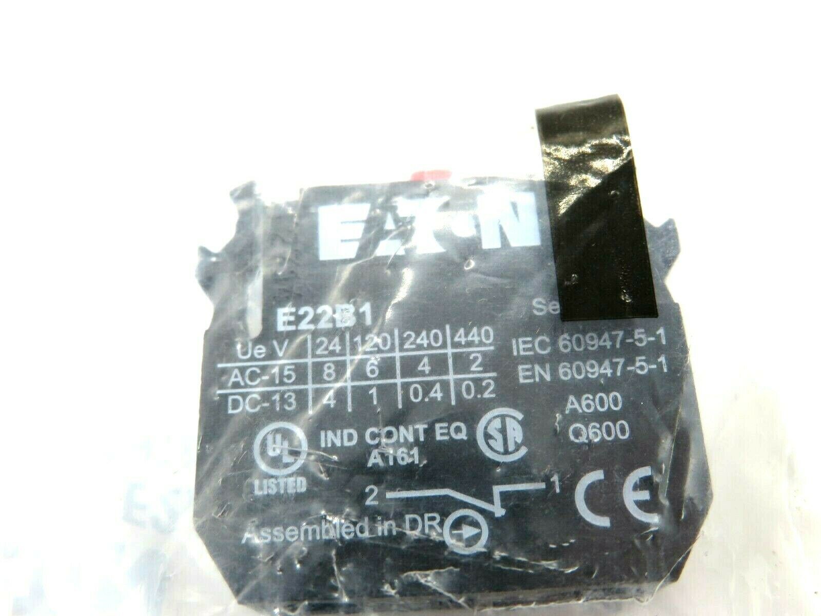 NEW SEALED EATON CORPORATION E22B1 CONTACT BLOCK SER A2 - SB Industrial ...