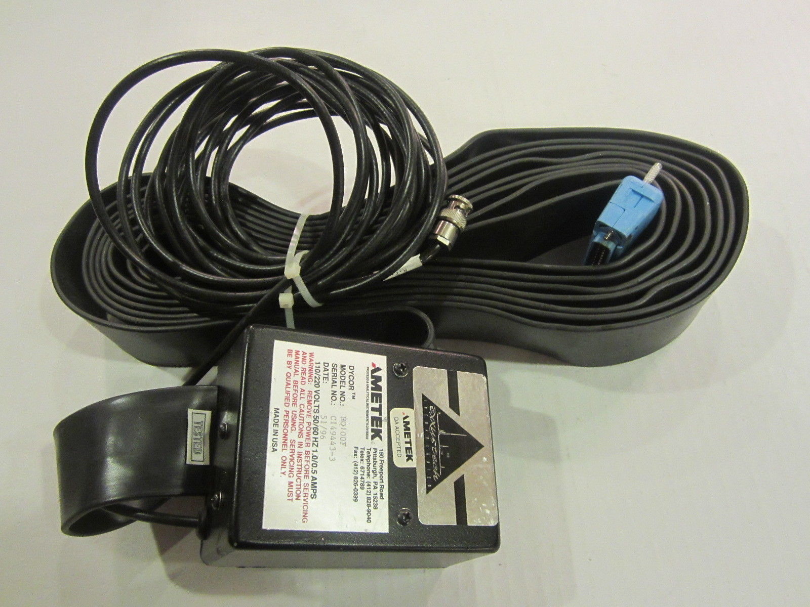 USED AMETEK DYCOR HQ100F - SB Industrial Supply, Inc.