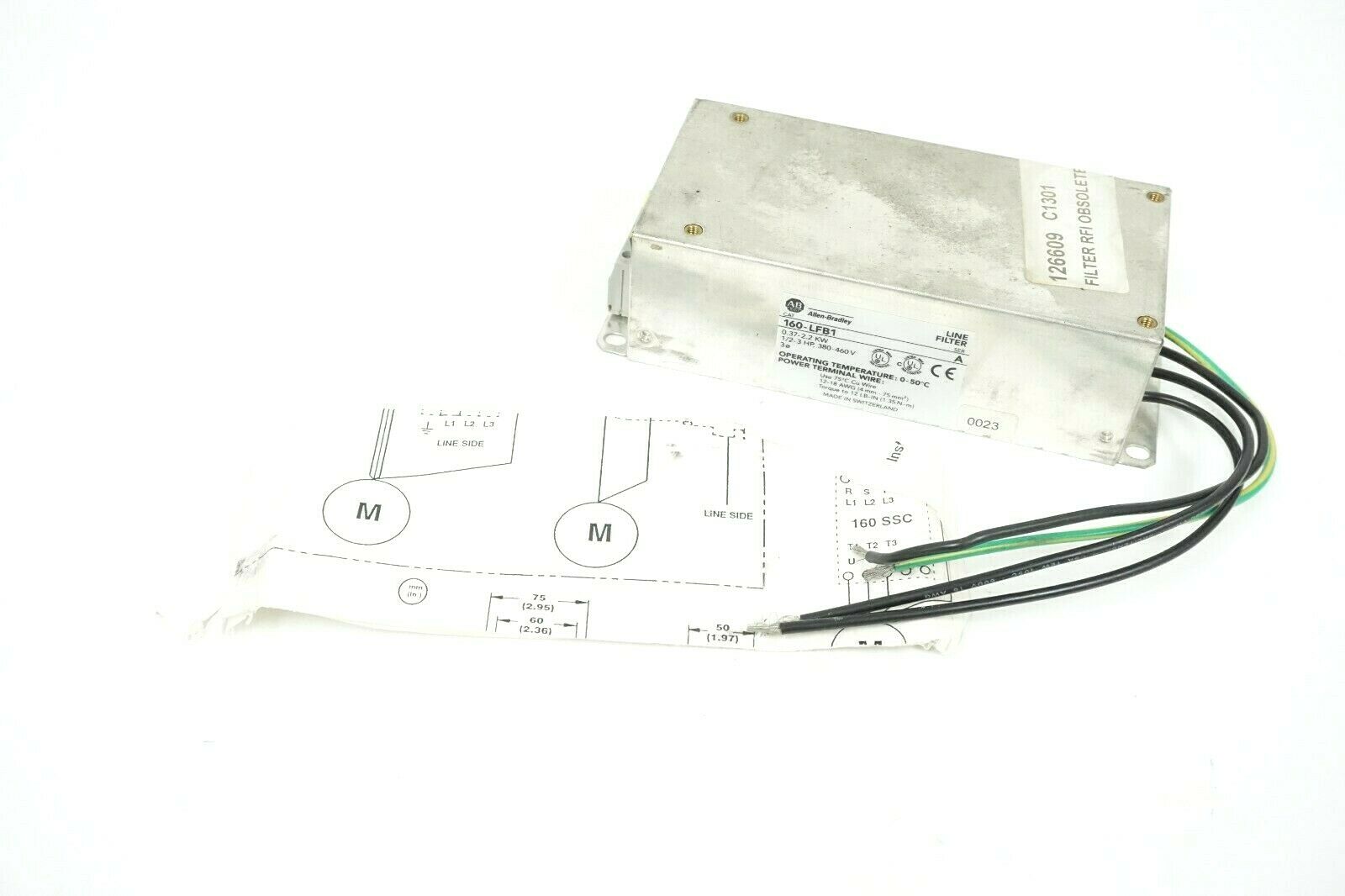 NEW ALLEN BRADLEY 160-LFB1 LINE FILTER 160LFB1 - SB Industrial Supply, Inc.