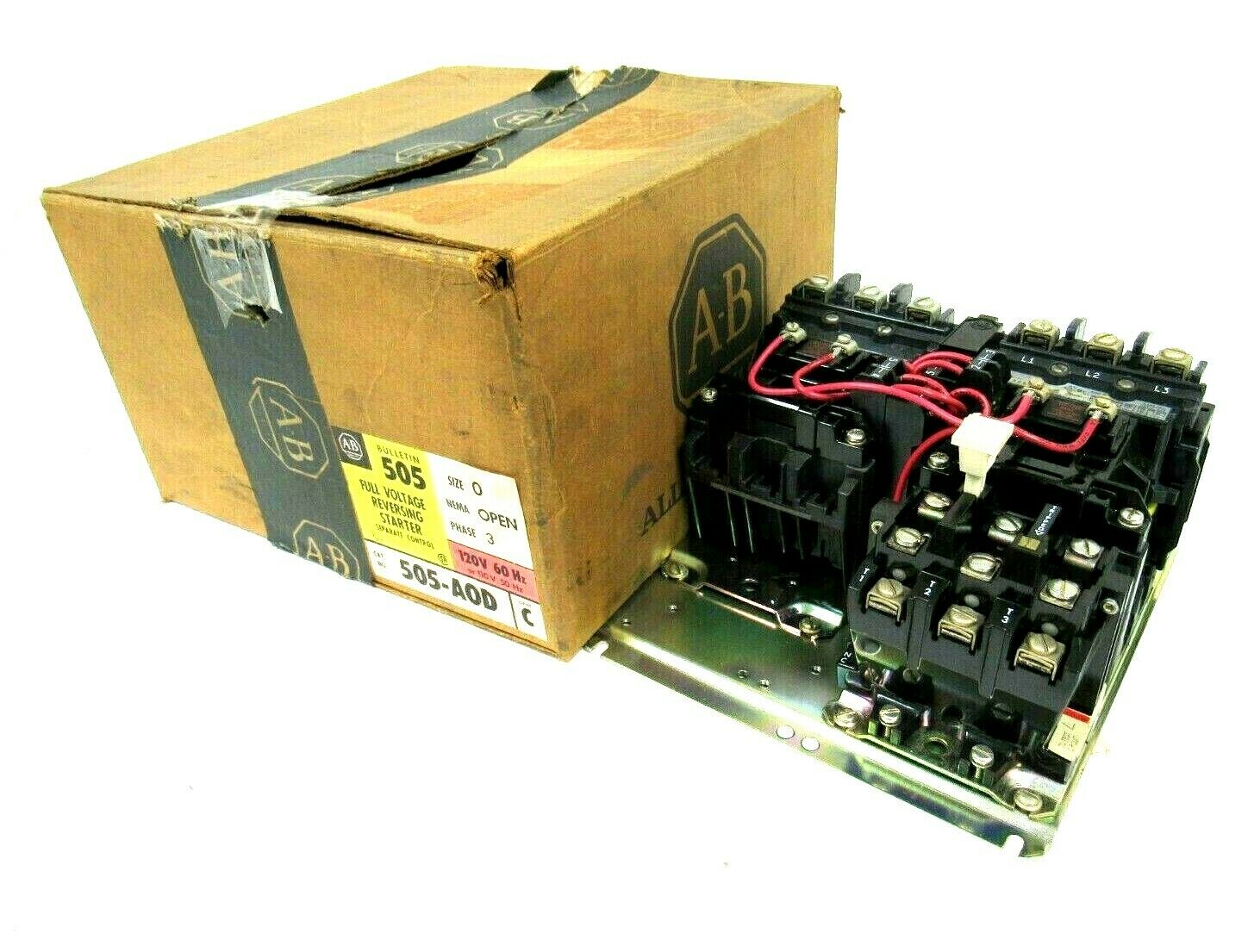 NEW ALLEN BRADLEY 505-A0D REVERSING STARTER SER C SIZE 0 505A0D - SB ...