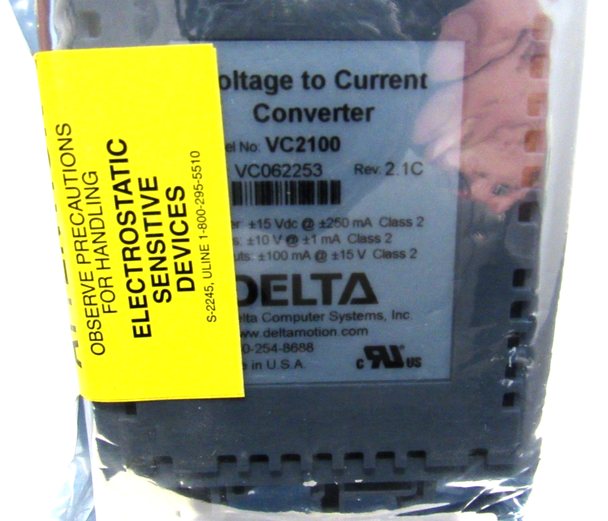 NEW DELTA VC2100 VOLTAGE TO CURRENT CONVERTER - SB Industrial Supply, Inc.