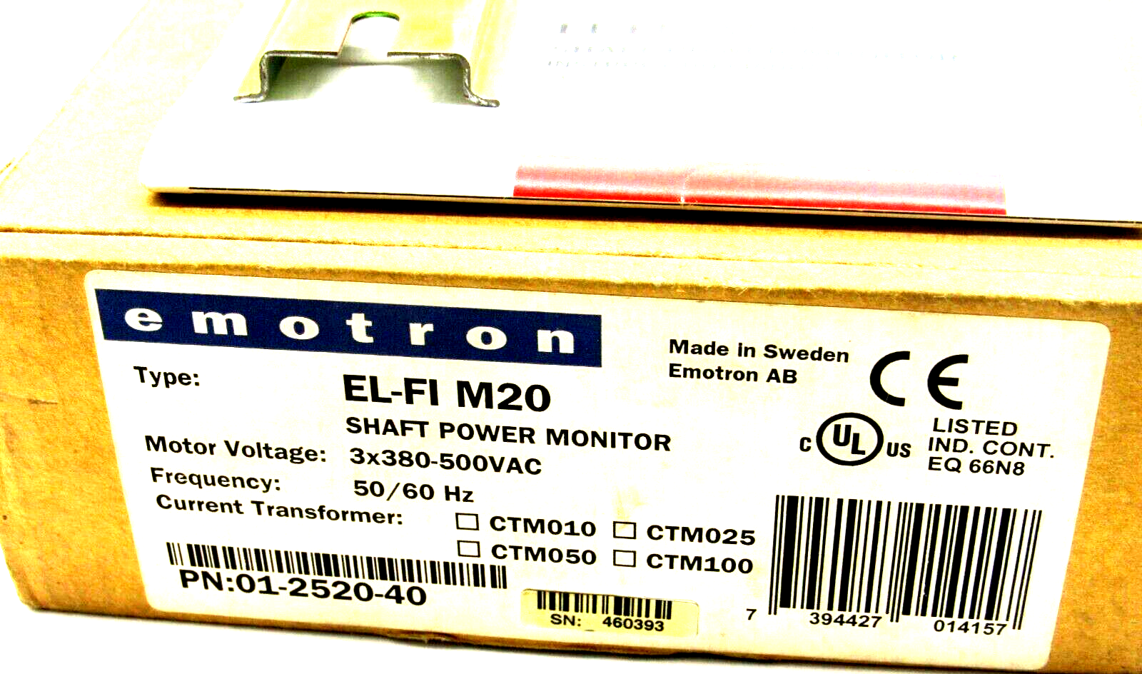 NEW EMOTRON EL-FI M20 SHAFT POWER MONITOR ELFIM20 - SB Industrial ...