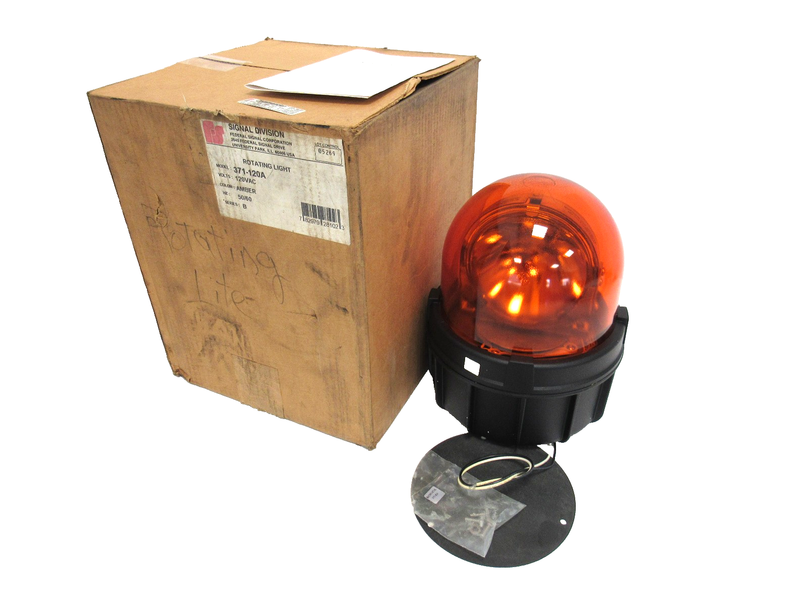 NEW FEDERAL SIGNAL 371-120A COMMANDER LIGHT 120VAC 371120A - SB ...