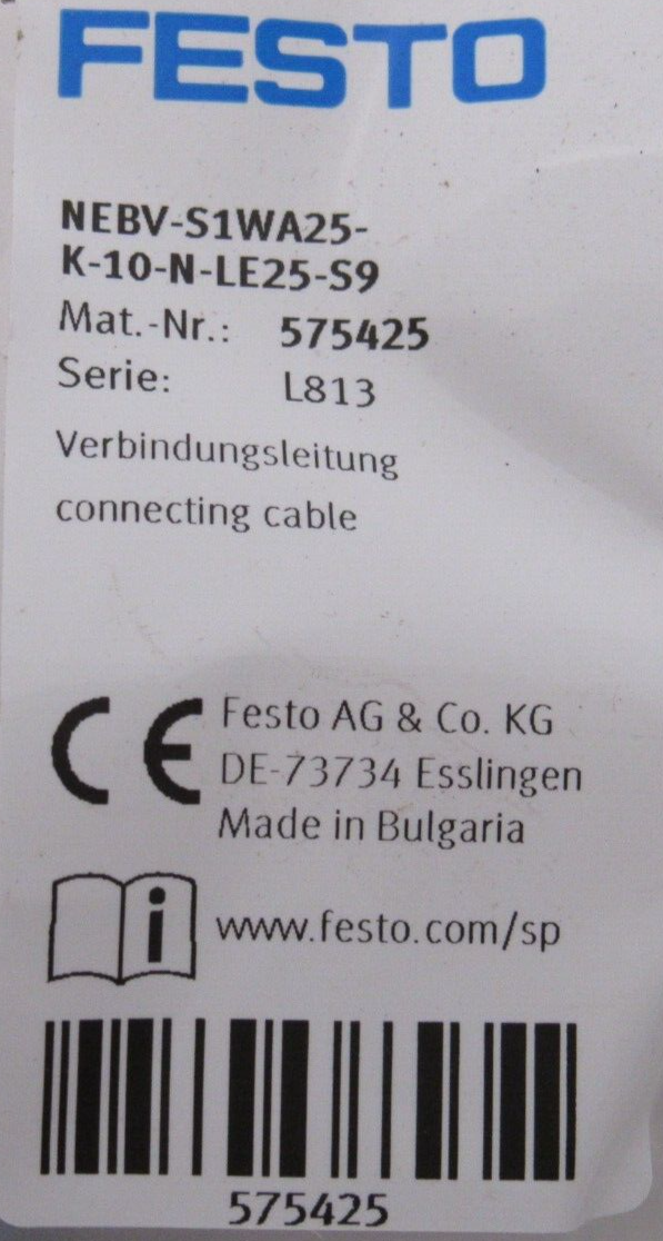 NEW FESTO 573606 VALVE MANIFOLD VTUG-10-MSDR-S8-B1T-25V20-Q8L-U-QH6SU ...