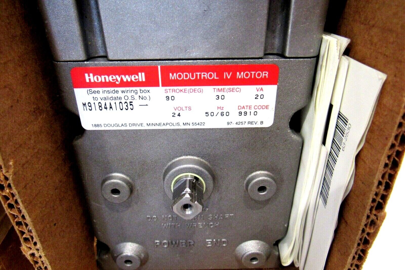 NEW HONEYWELL M9184A-1035 MODUTROL IV MOTOR M9184A1035 - SB Industrial ...