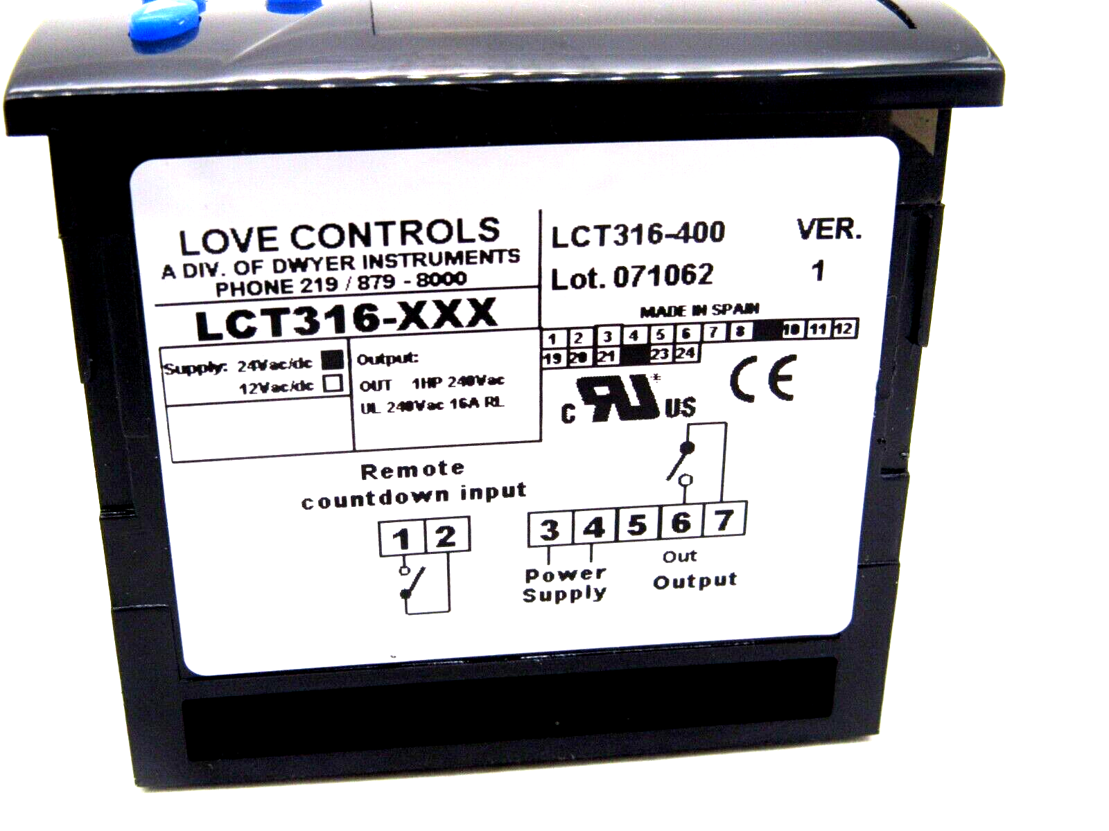 NEW LOVE CONTROLS LCT316-400 DIGITAL TIMER LCT316400 - SB Industrial ...