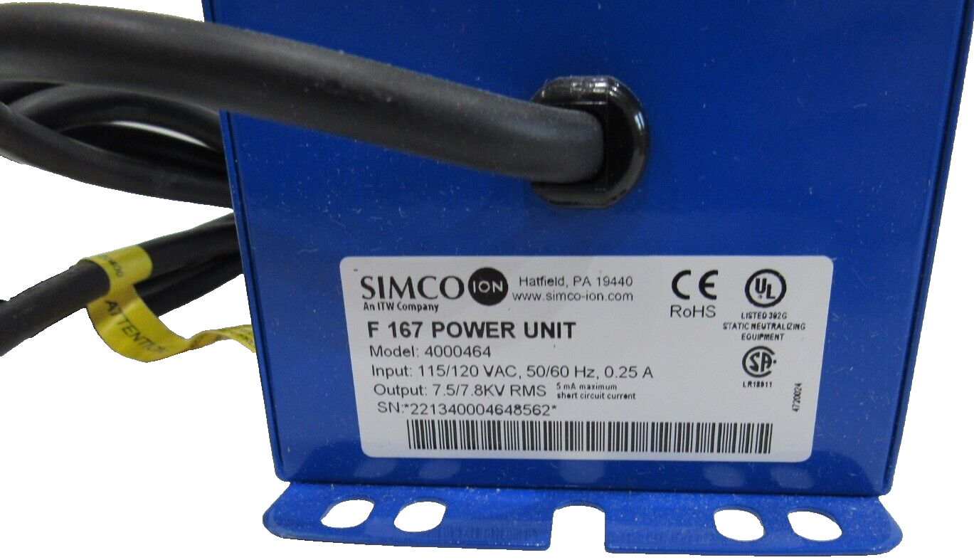 NEW SIMCO 4000464 POWER UNIT F167 115/120VAC 50/60HZ - SB Industrial ...