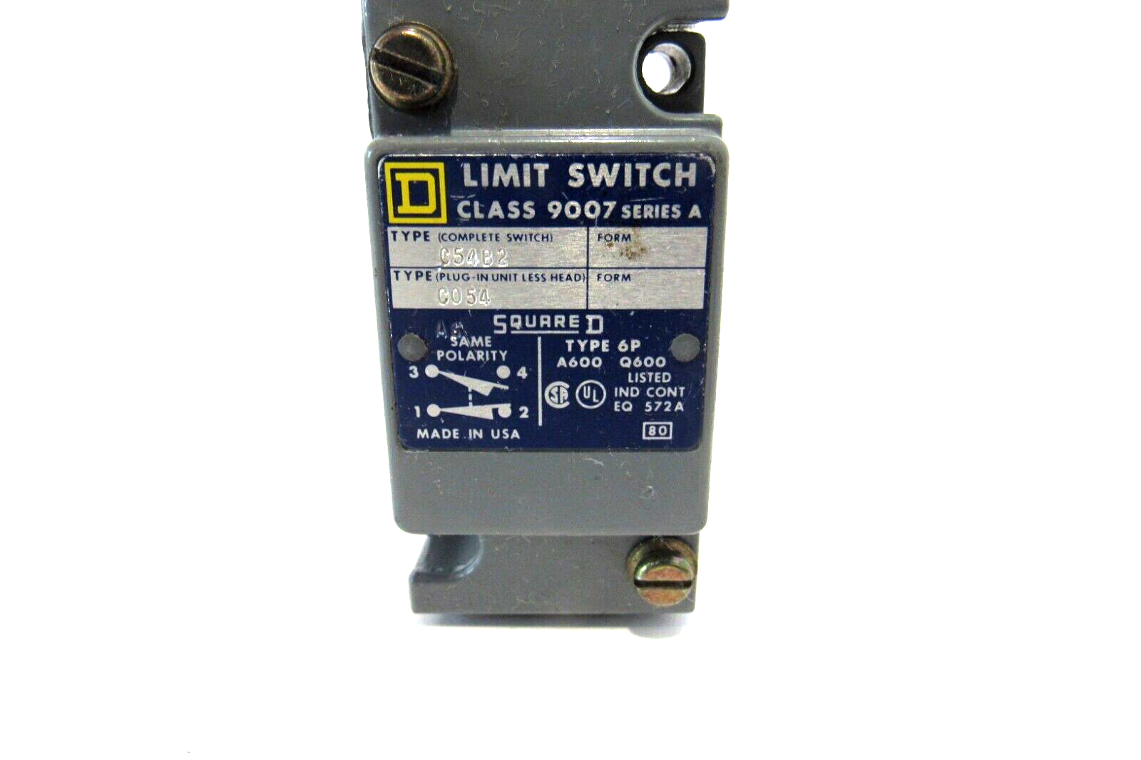 NEW SQUARE D 9007-C54B2 LIMIT SWITCH 9007C54B2 - SB Industrial Supply, Inc.