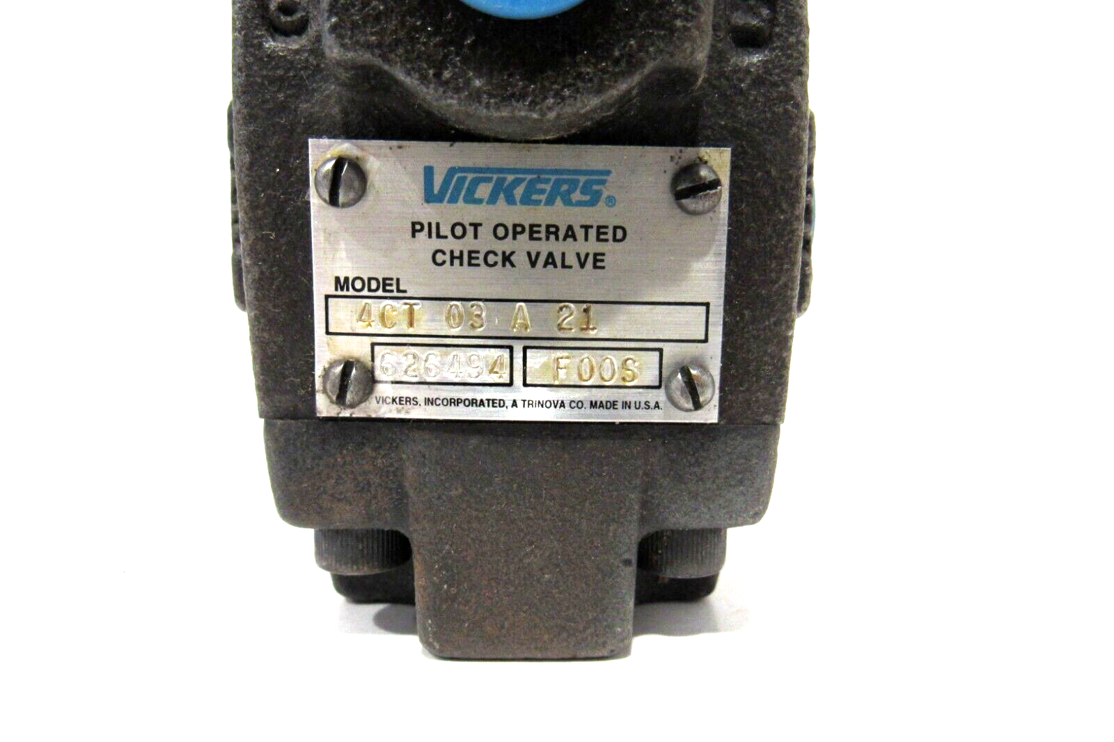 NEW VICKERS 4CT 03 A 21 CHECK VALVE 4CT03A21 - SB Industrial Supply, Inc.