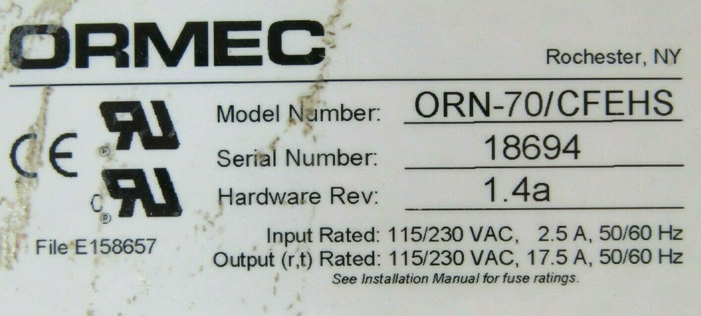 REFURBISHED ORMEC ORN-70/CFEHS MOTION CONTROLLER ORN-DSP-A2/2AD - SB Industrial Supply, Inc.