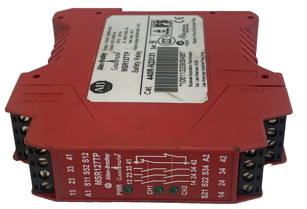 USED A / B 440R-N23131 SAFETY RELAY SER.B 24VAC/DC MSR127TP - SB ...