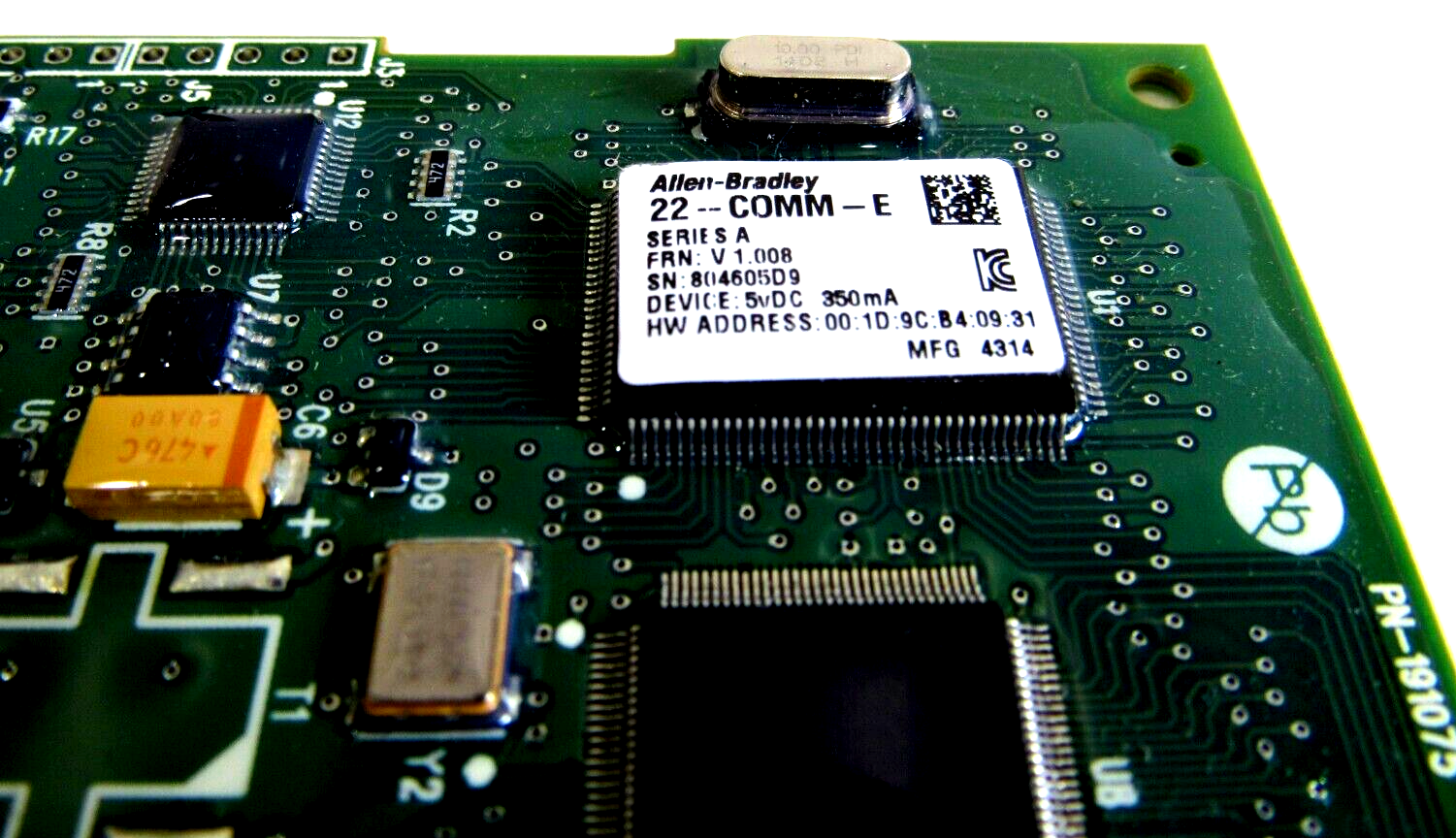 ALLEN BRADLEY 22-COMM-E INTERFACE ADAPTER 22COMME NEW, SURPLUS - SB ...