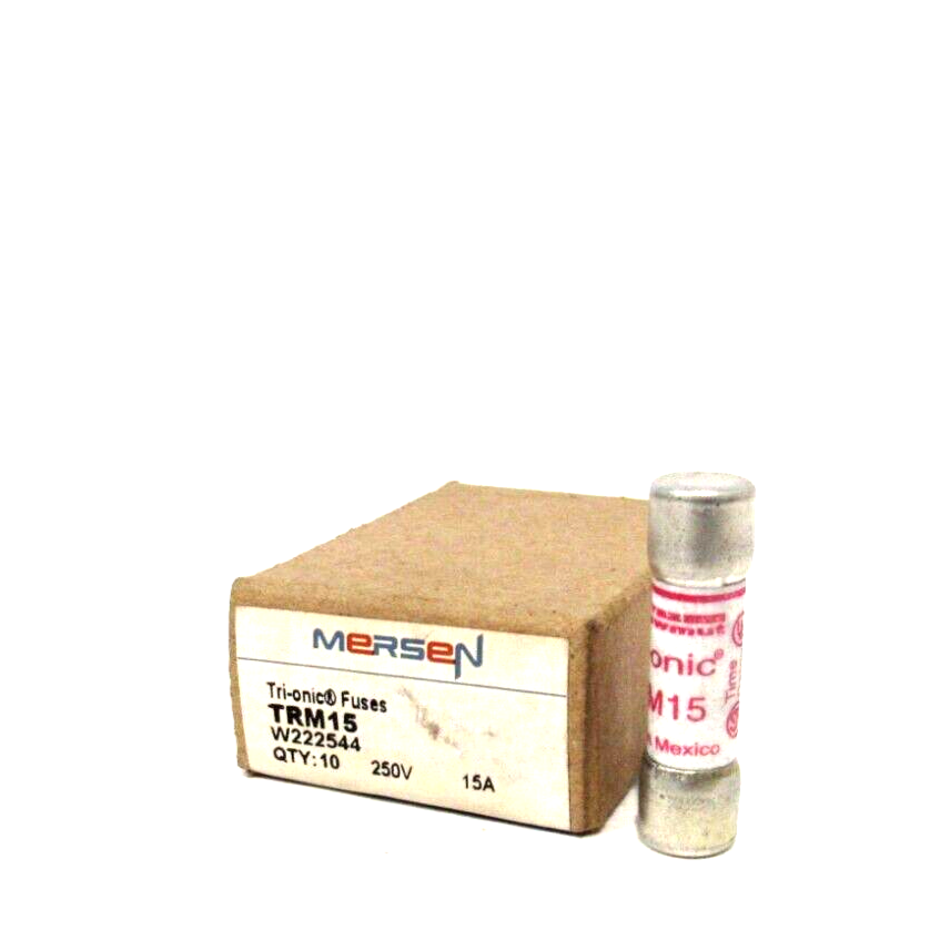 BOX OF 10 NEW MERSEN FERRAZ SHAWMUT TRM15 FUSES - SB Industrial Supply ...