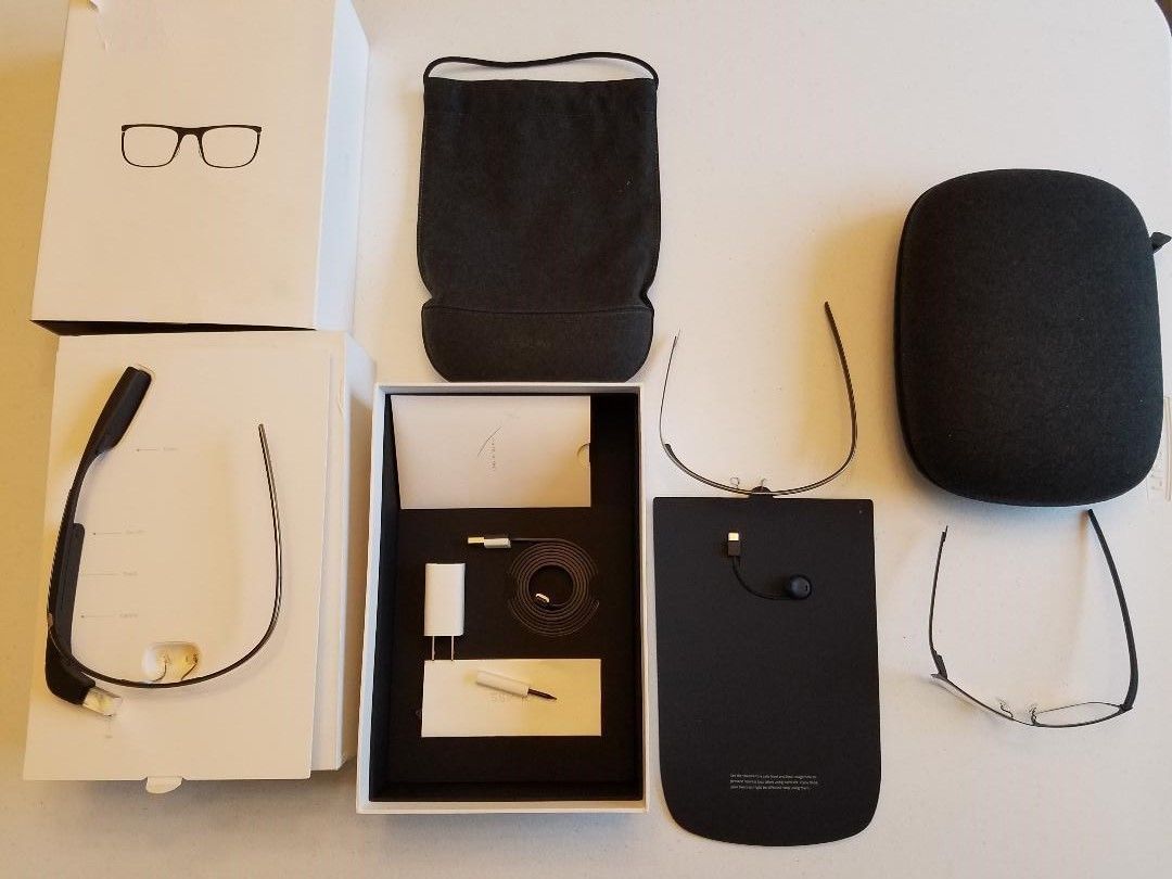 GOOGLE GLASS EXPLORER EDITION XE-C + XTRA FRAMES AND MORE - SB ...