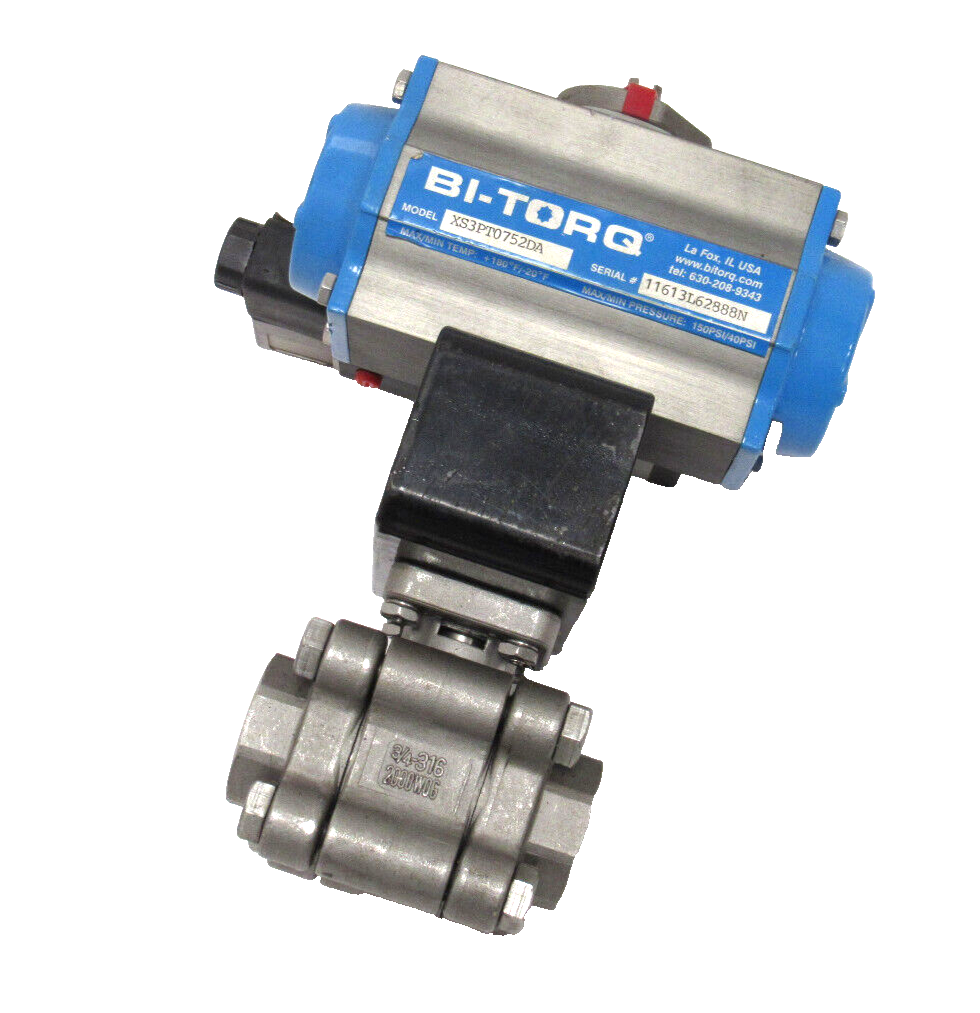 NEW BI-TORQ XS3PT0752DA ACTUATOR VALVE 3/4" - SB Industrial Supply, Inc.