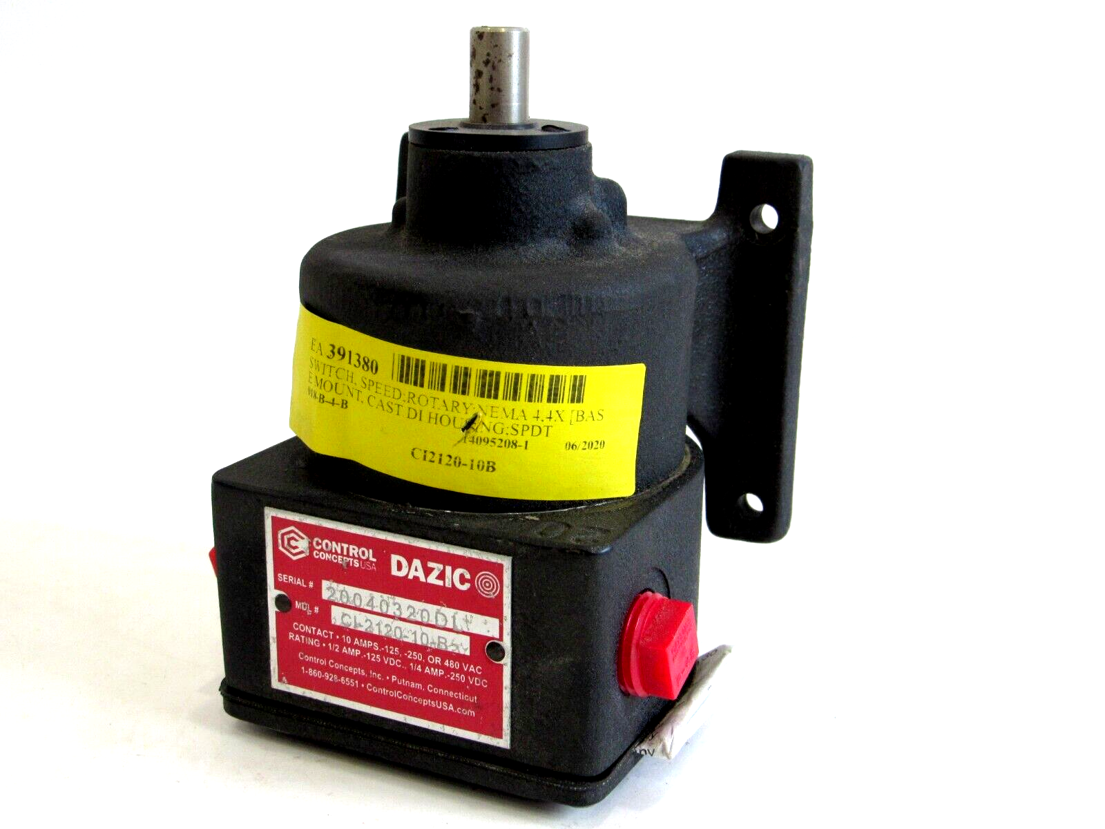 NEW CONTROL CONCEPTS CI-2120-10-B ROTARY SPEED SWITCH C1212010B - SB ...