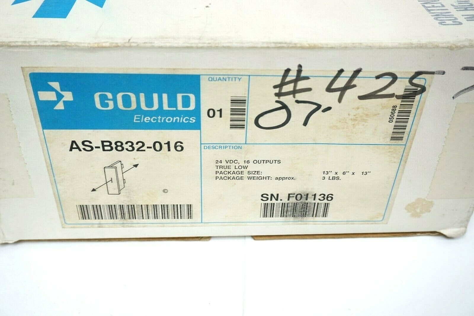 NEW GOULD AS-B832-016 OUTPUT MODULE ASB832016 - SB Industrial Supply, Inc.