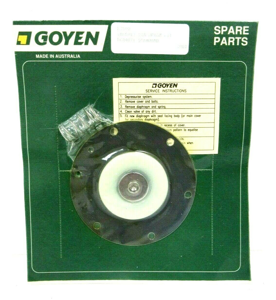 NEW GOYEN K3500 DIAPHRAGM KIT M1581 RCA40T1 - SB Industrial Supply, Inc.