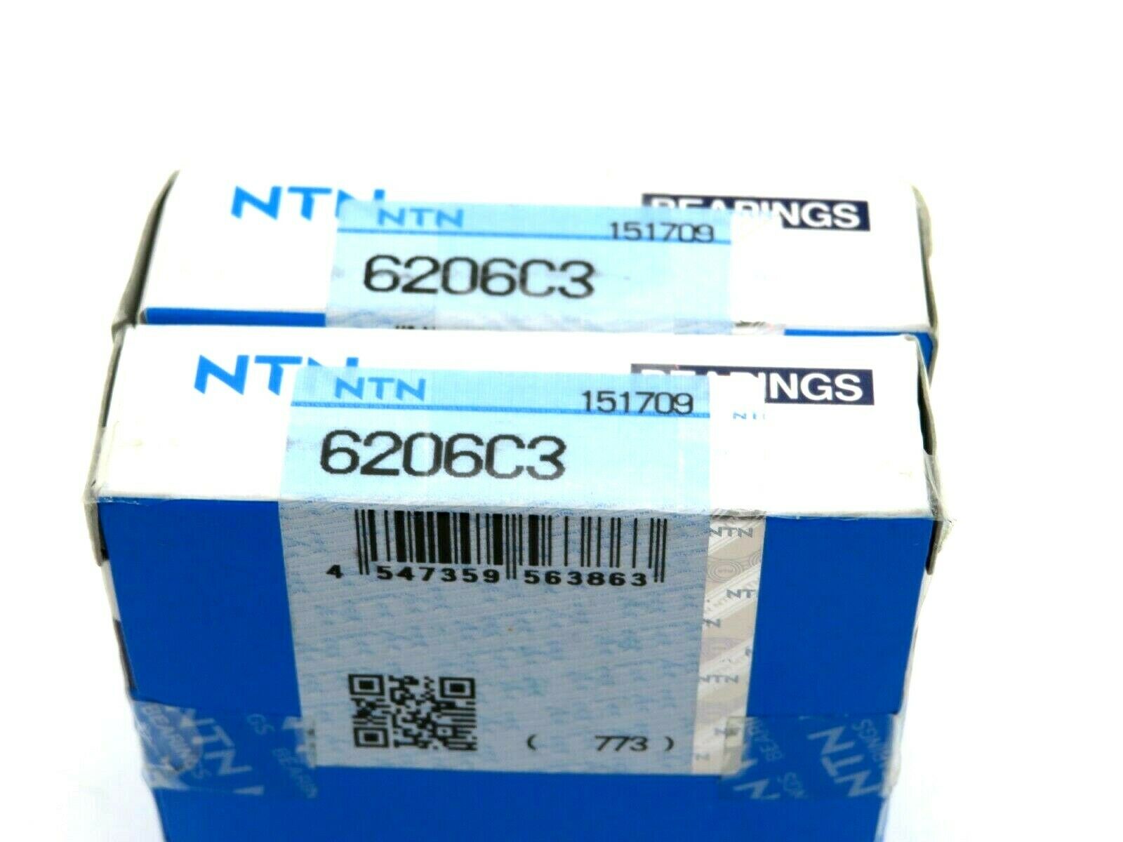 NEW LOT OF 2 NTN CORPORATION 6206C3 BALL BEARINGS - SB Industrial ...
