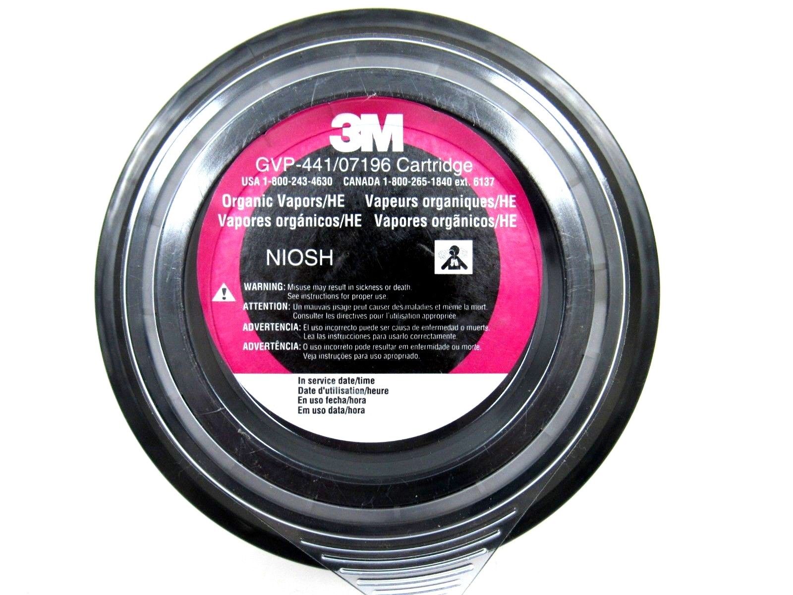 NEW LOT OF 6 3M GVP-441/07196 FILTER CARTRIDGE GVP44107196 - SB ...